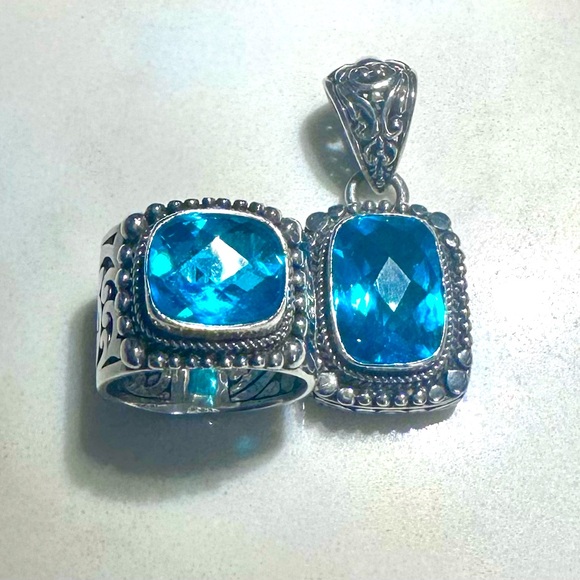 Sarda | Jewelry | Sarda Artisan Sterling Silver Paraiba Color Quartz ...